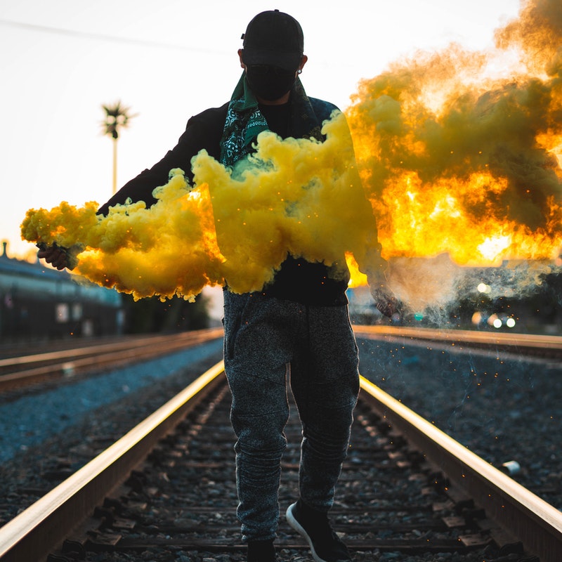M18 Yellow Smoke – Pyro Eventos